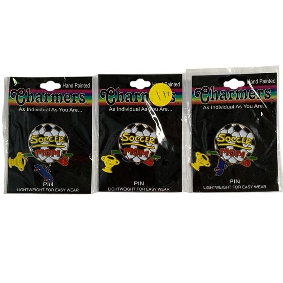 Charmers | Jewelry | Vintage 998 Charmers Soccer Mom Pins Novelty Nurse ...